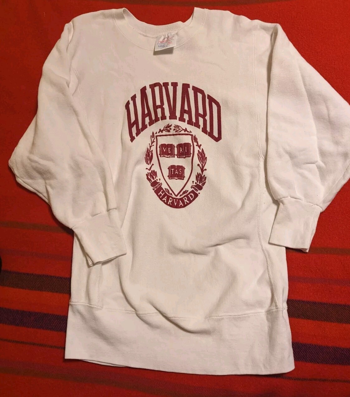 Vintage 70s 80s Harvard University Crest Heavyweight … - Gem