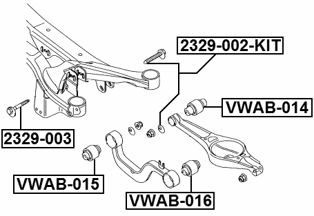 Camber Adjusting Eccentric Bolt Febest 2329-003 Oem WHT000227 | eBay