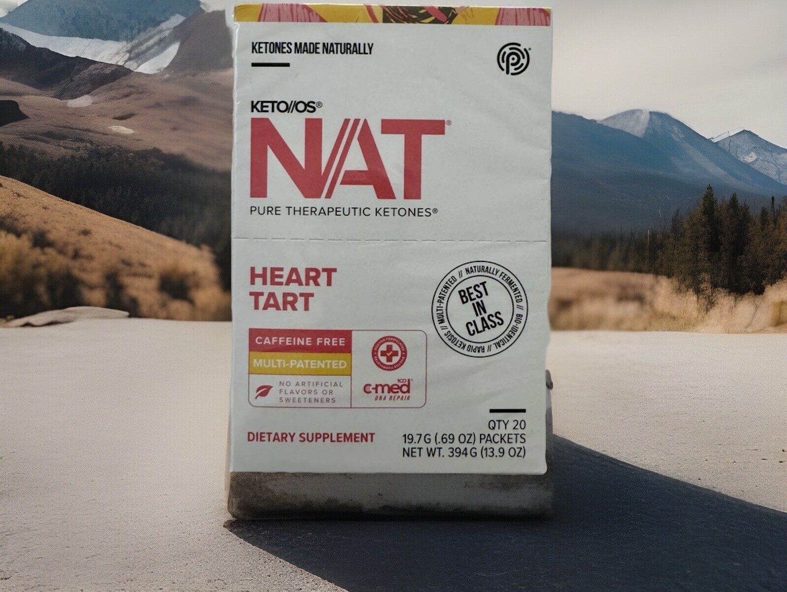 Pruvit Ketones NAT 20 Packets HEART TART Caffeine Free/ FREE SHIPPING ...