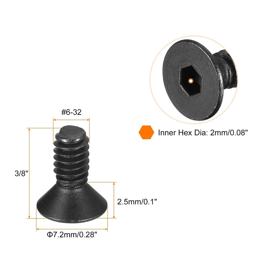 TRIJICON SRO RMR Mounting Screws For Optic cut Slides Flat Head Socket ...
