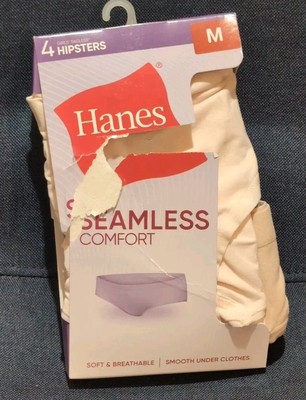 Hanes Hipster 4-Pack Girl seamless Underwear Tagless size M 7-8 | eBay