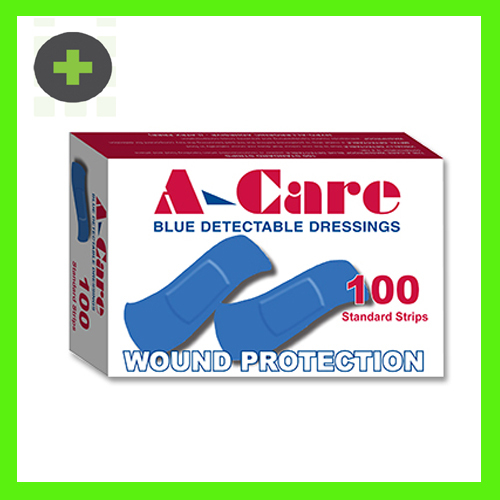 x100 BULK BLUE BANDAIDS FOOD SAFE DETECTABLE STRIPS STERILE | eBay ...