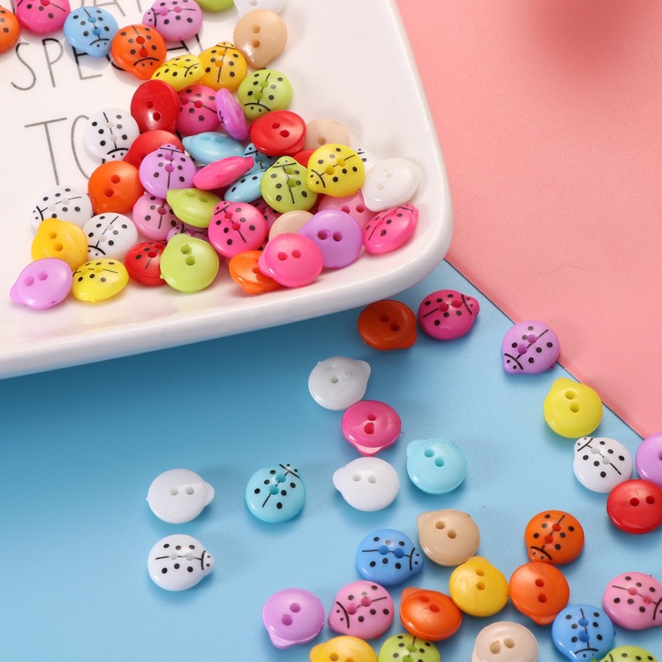 100 PC 2-Hole Buttons Kids Diy Buttons Miniature Buttons Crafts | eBay UK