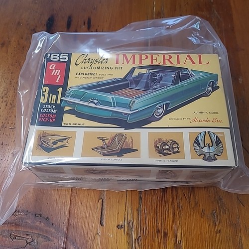 Orig~AMT 1/25~1965 Chrysler Imperial~3 In 1~Model Car Kit~6815~RARE ...