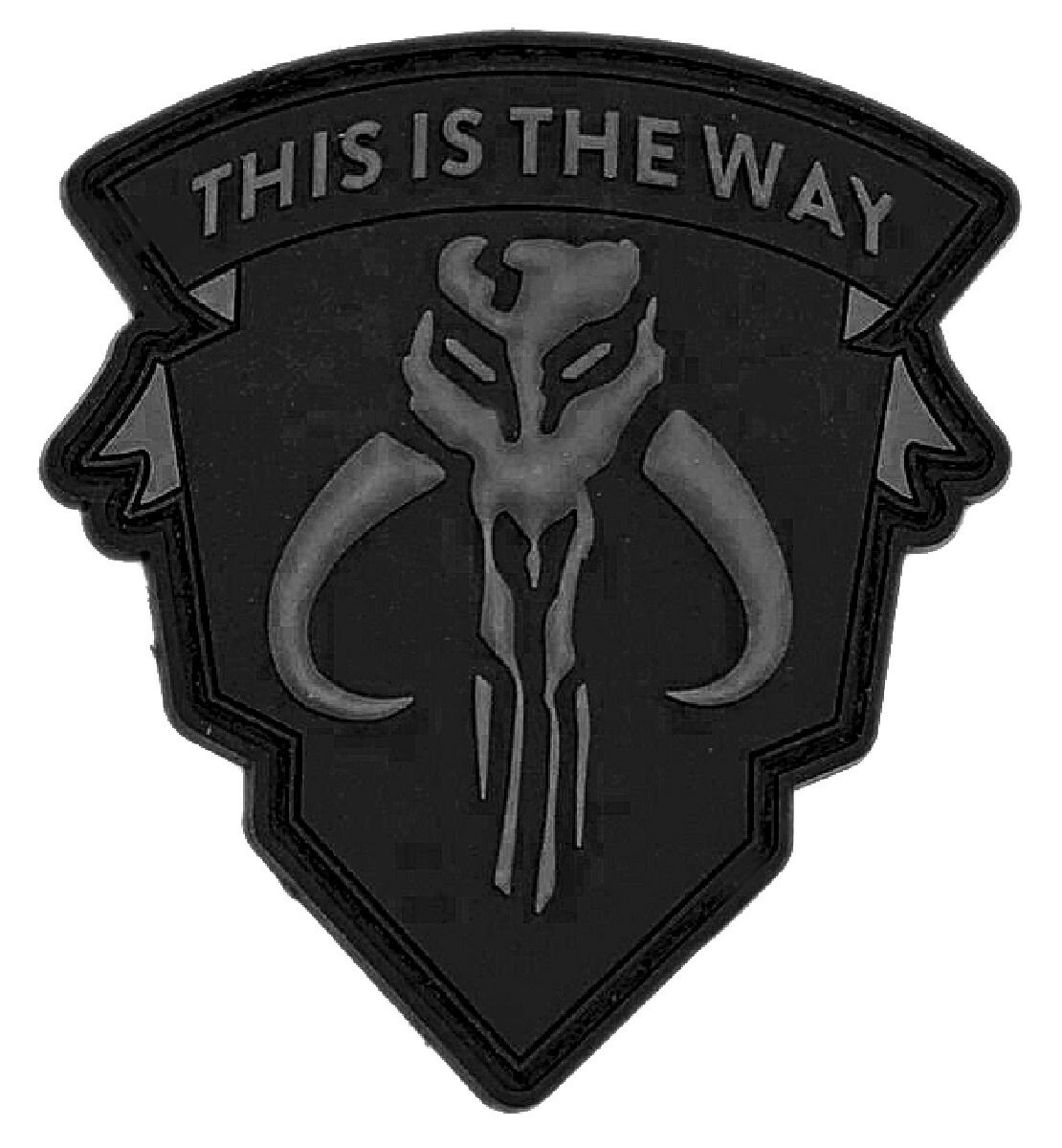 This is The Way Mandalorian Patch [3D-PVC Rubber -Hook Fastener -TW5 ...