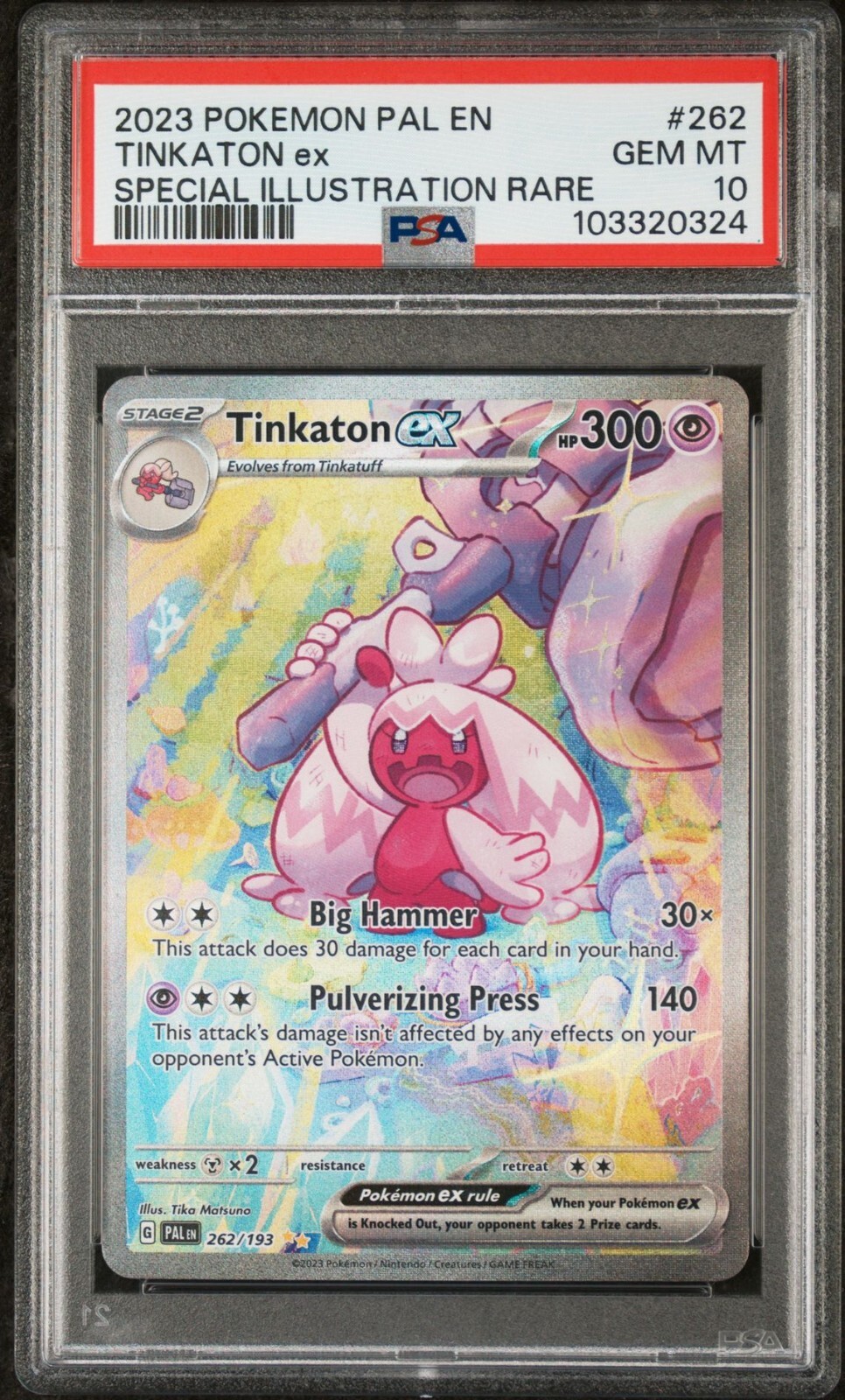 Tinkaton ex 2023 Scarlet & Violet: Paldea Evolved #262/193 Special ...