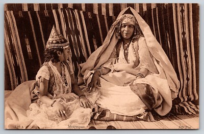 Postcard Mauresques Arab Moorish Women in Ethnic Dresses North Africa ...