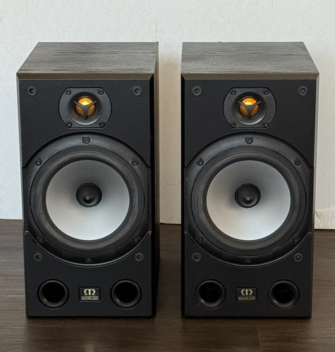 Monitor Audio Bronze 2 Bookshelf Speakers Oak Black FInish | eBay