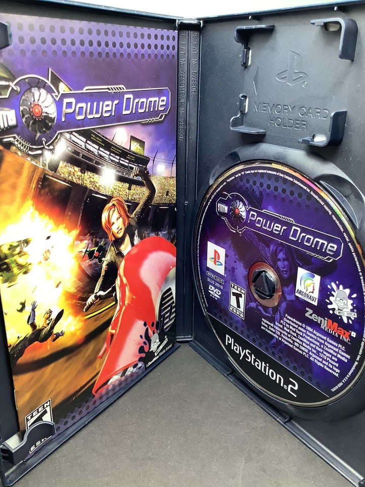 Power Drome (PS2, 2004) Futuristic Racing CIB Manual Cover Art Disk ...