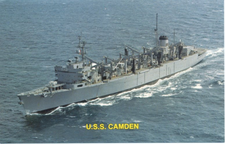 USS Camden AOE-2 HAT PIN UP US NAVY VIETNAM COMBAT SUPPORT SHIP ...