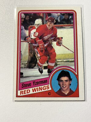 Steve Yzerman Detroit Red Wings 1984-85 Topps Rookie Hockey Card #49 | eBay