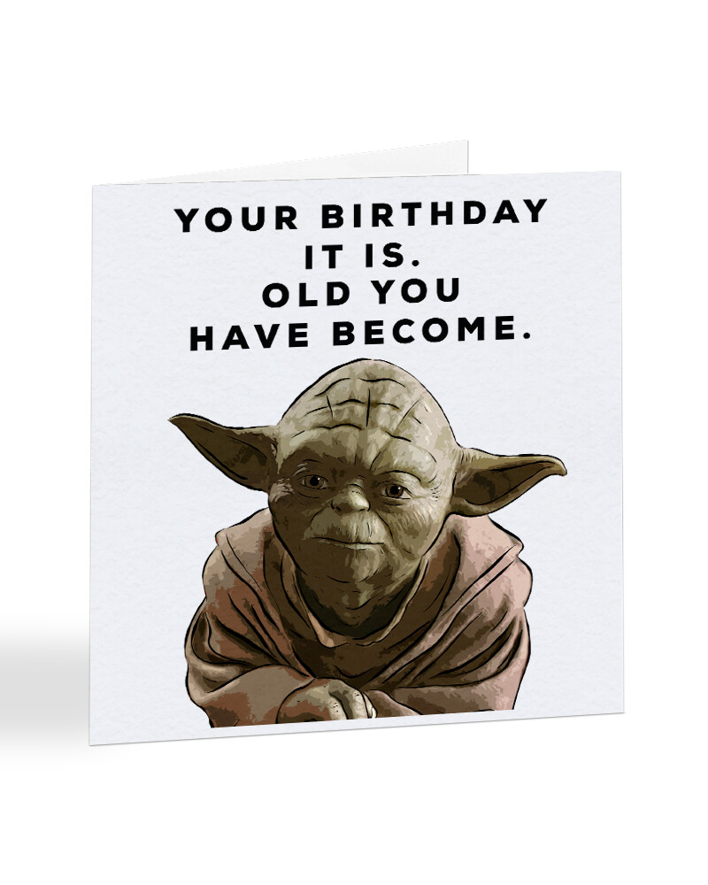 Yoda Birthday Card Scribbler Wishing Yoda Best Birthday Adorable