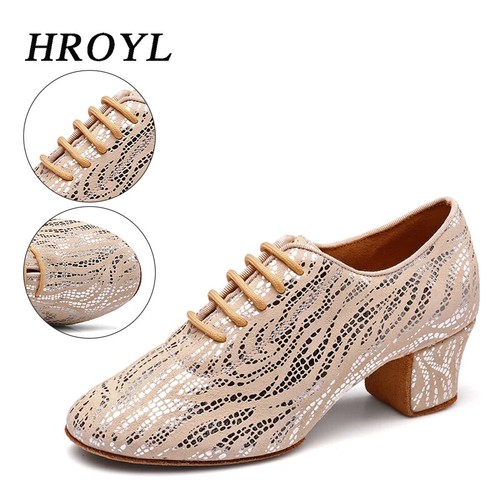 Women Ballroom Dance Shoes Training Shoes Tango Latin High Heel Salsa ...