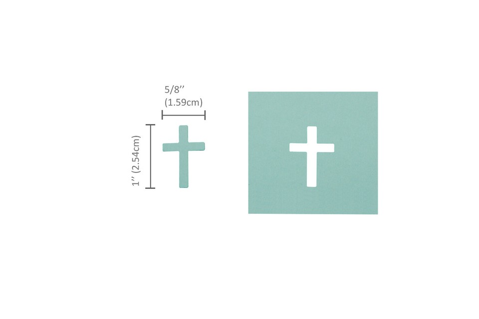 Bira Craft 1 inch Cross 4 Lever Action Craft Punch for Paper Crafting ...