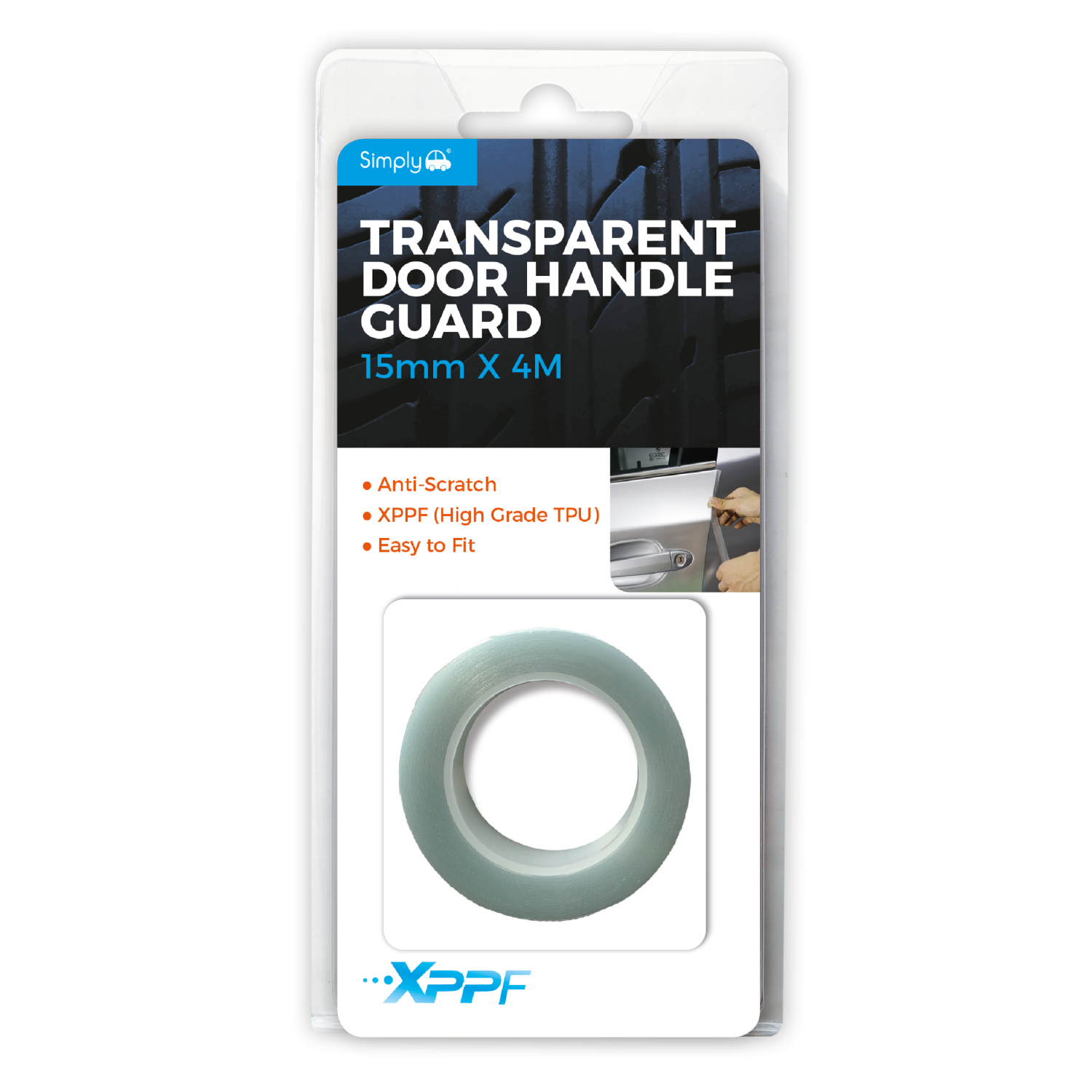 Simply Transparent Anti-Scratch Door Edge Guard 15mm x 4M Plastic ...