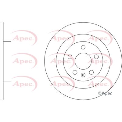 2x Brake Discs Solid For Mercedes A-Class W177 A 250 Apec Red Rear ...