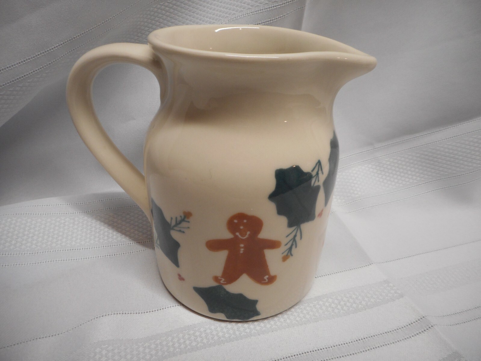 Hartstone Pottery Gingerbread Man One Quart Serving Pitcher Ceramic ...