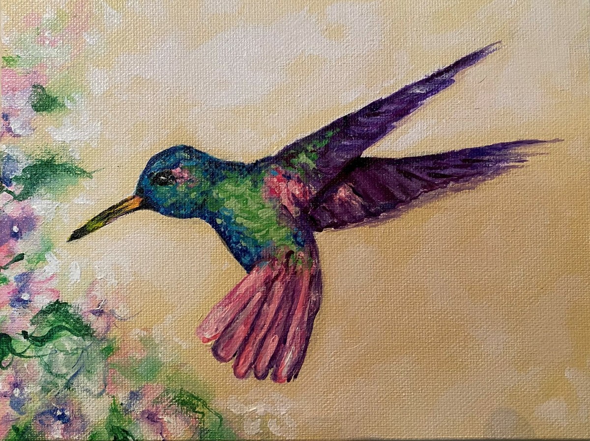 Simple Hummingbird Painting