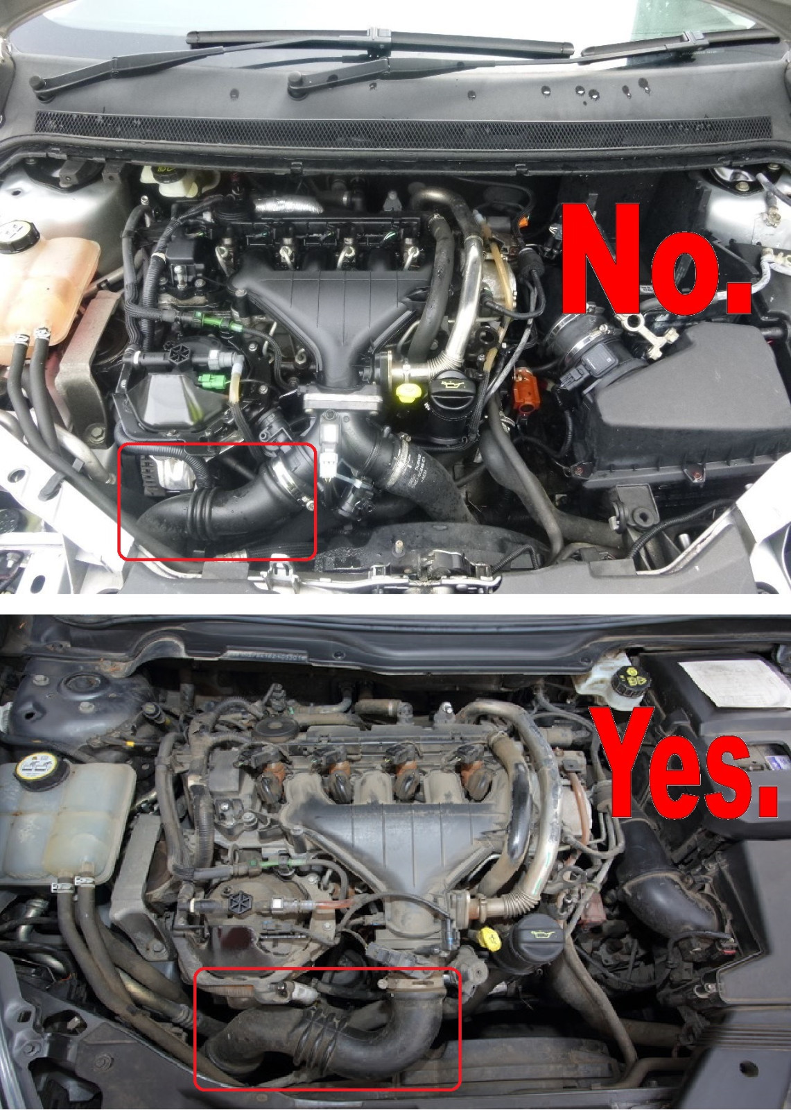 VOLVO V50 S40 C30 C70 2.0 D TURBO INTERCOOLER PIPE CHARGE AIR HOSE TUBE ...