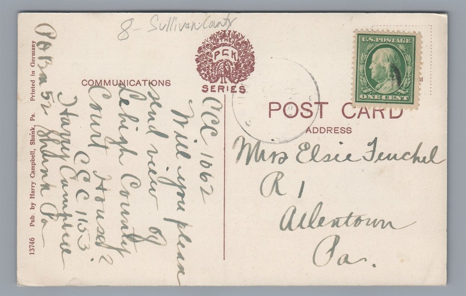 Creek Below County Bridge SHUNK PA Sullivan County Pennsylvania ...