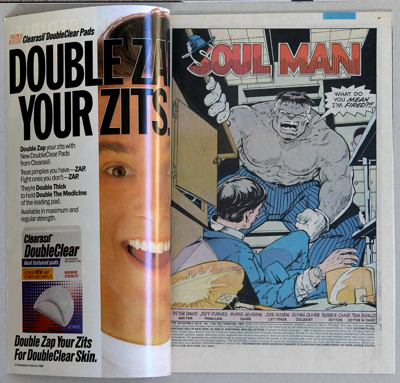 Incredible Hulk #359 Vol 1 - Marvel Comics - Peter David - Jeff Purves ...