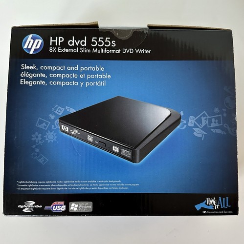 HP dvd/cd external rewritable drive. Model dvd555s-H01 2 | eBay