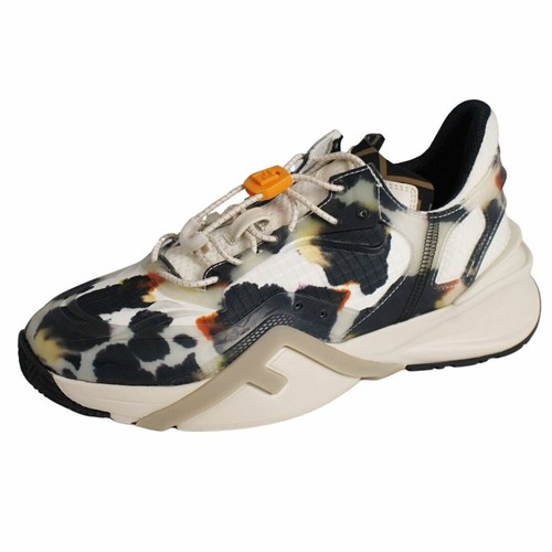 Auth FENDI Men’s Low cut Sneakers Flow Shoes UK5 EU39 US6 Leather ...