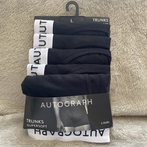 Marks & Spencer, M&S Autograph Supersoft Trunks. Size Large. 5-pack ...