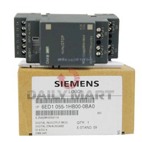 NEW Siemens 6ED1 055-1HB00-0BA0 LOGO! Extension Module DM8 24R 24V 4 I ...