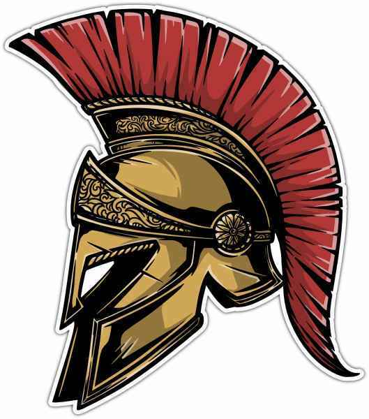 Spartan Helmet Sparta Soldier Warrior Car Bumper Vinyl Sticker Decal 4 ...