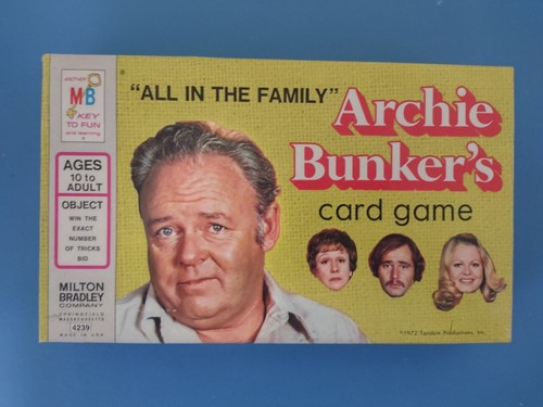 Vintage 1972 ALL in the FAMILY Milton Bradley ARCHIE BUNKER Card Game ...