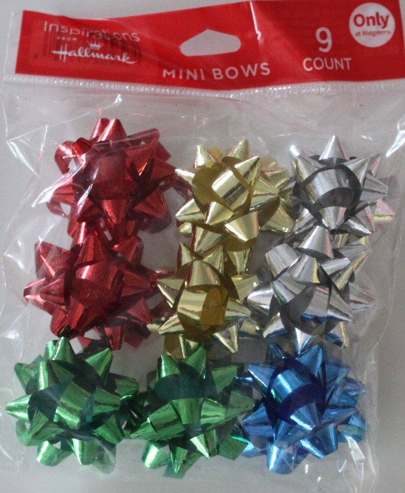 Hallmark Inspirations Multicolor Mini Bows with Adhesive Back - 9 count ...