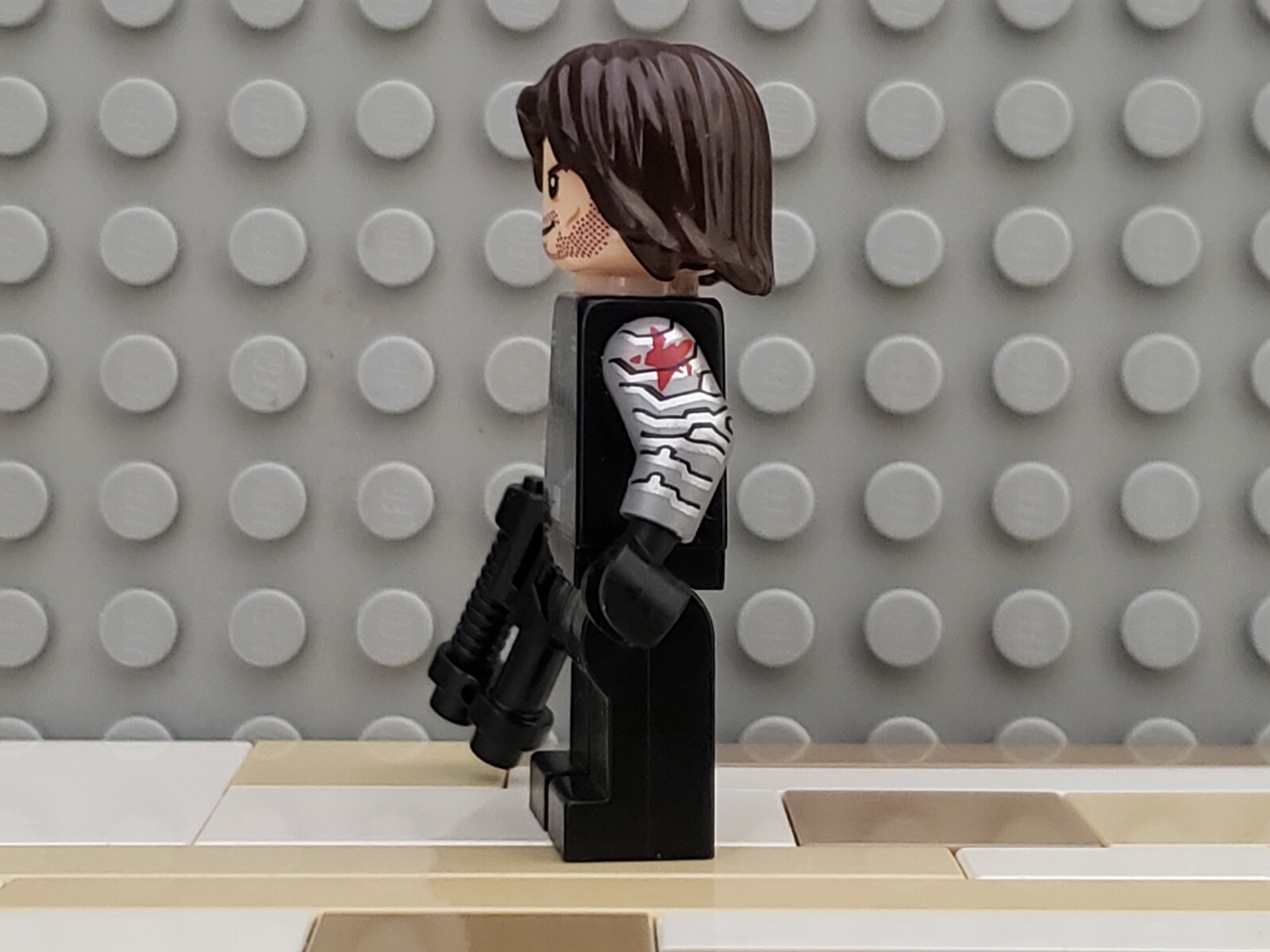 LEGO Winter Soldier Minifigure - 76051 76047 MARVEL Avengers Bucky ...