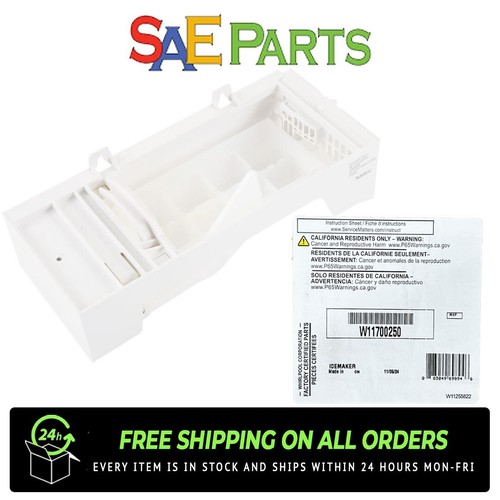 NEW OEM Whirlpool Refrigerator Ice Maker Assembly W11700250 | eBay