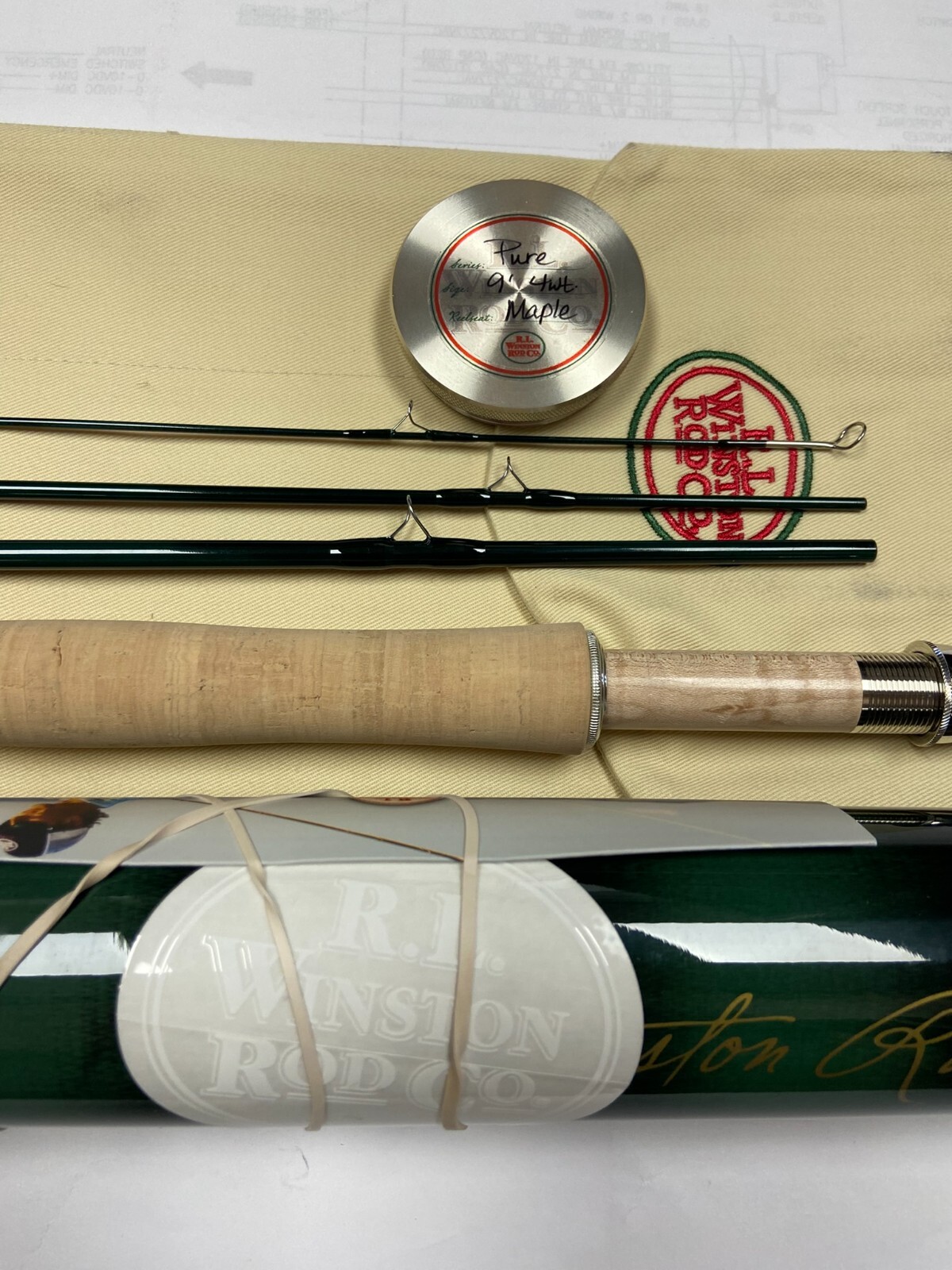 NEW R.L. Winston Pure Fly Rod 4wt 9' Trout Fishing RL made in USA 2 3 4 ...