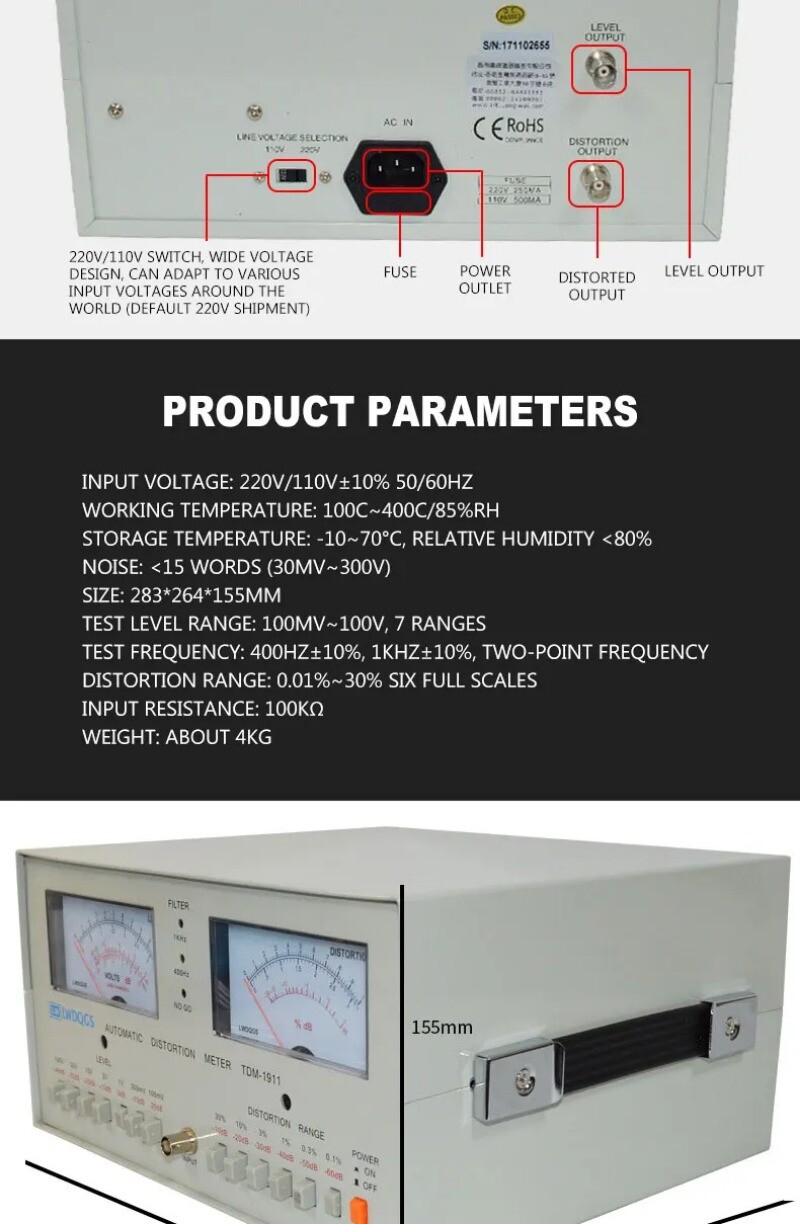 Signal Waveform Detector Audio Speaker Headphone Signal Distortion ...