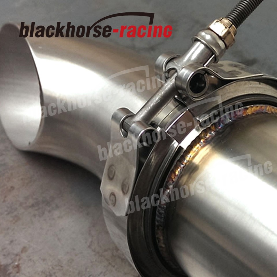 Universal 3" Inch Stainless Steel V-Band Turbo Pipe Exhaust Clamp Vband ...