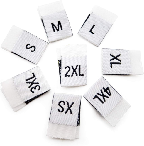 400PCS Polyester Clothes Size Labels Tags Shirt Garment Tags Clothing ...