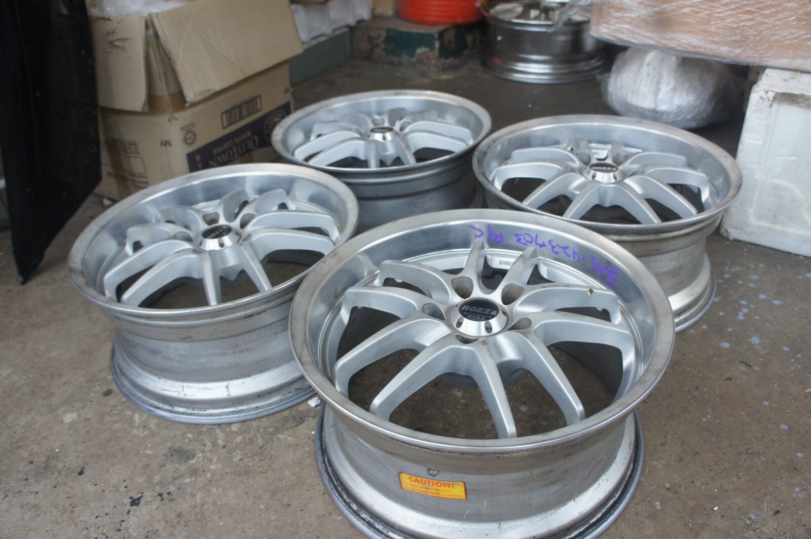 JDM 17" PIAA ROZZA staggered rims wheels for is200 dc5 rsx ek9 dc2 cl7 ...