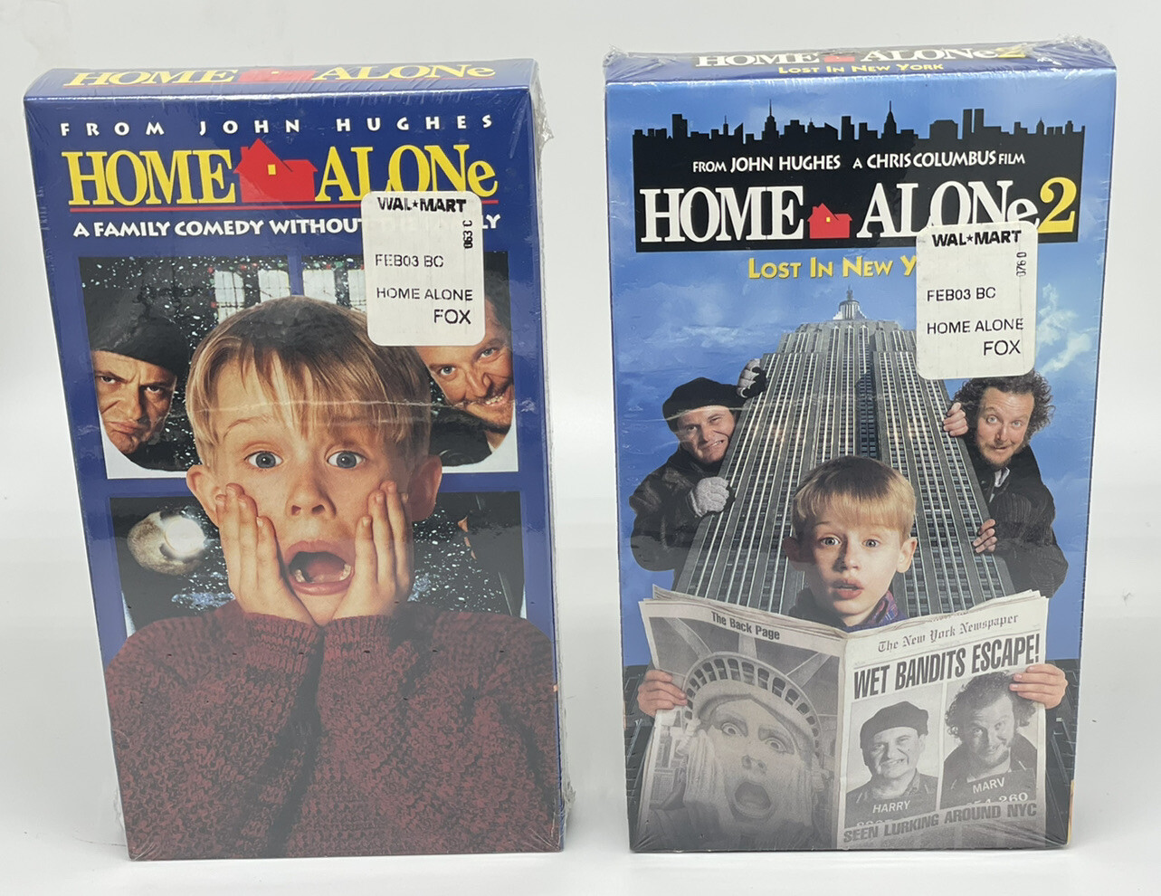 Home Alone & Home Alone 2 VHS 1997 Original Factory Sealed FOX Video ...