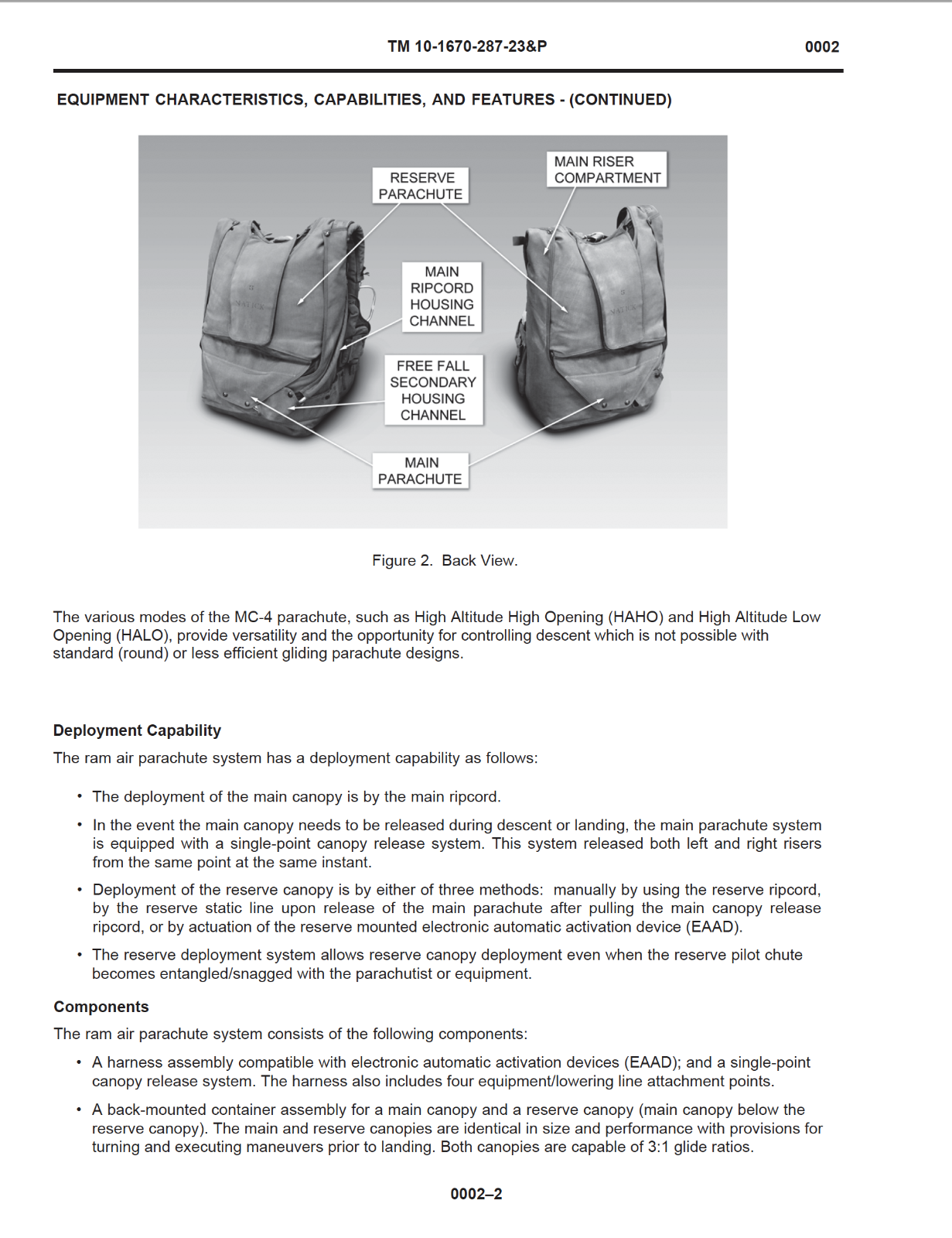 452 Page 2018 MC-4 RAM AIR PARACHUTE SYSTEM RAPS Maintenance Parts ...