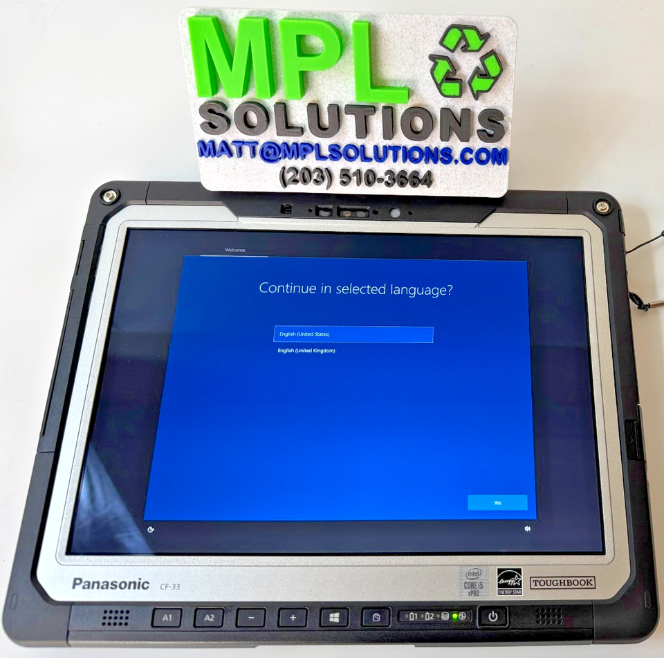 Panasonic Toughbook CF-33 MK2 i5-10310U 16G 512G 2 Battery Cell-GPS ...