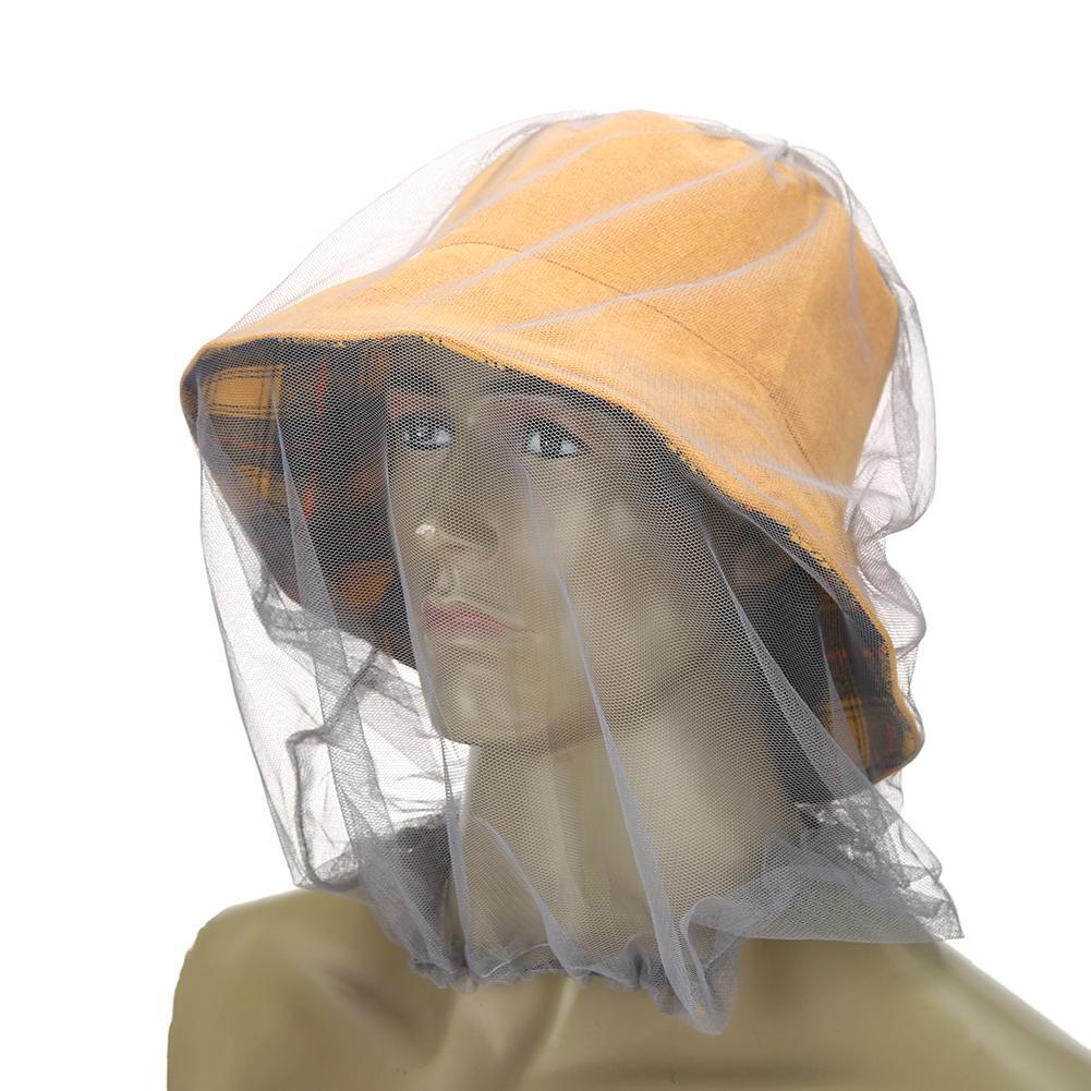 Outdoor Fishing Cap Midge Insect Hat Bug Mesh Head Face Protector (Grey ...