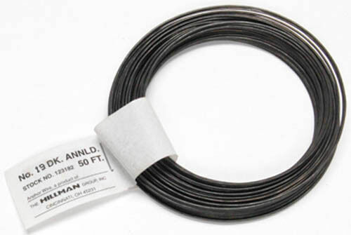 50 Feet Annealed Dark Black 19 Gauge Round Wrapping Wire Craft Supplies ...