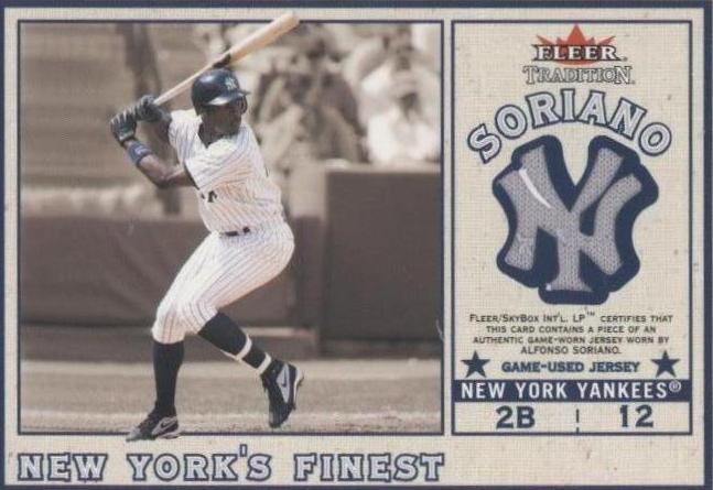 2002 Fleer Tradition Update - New York's Finest Alfonso Soriano ...