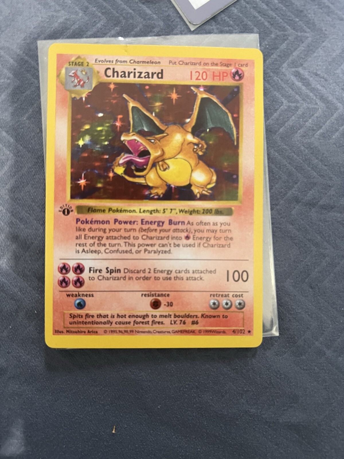 Charizard 1999 Pokemon Game #4 1st Edition Holo Price Guide - Sports ...