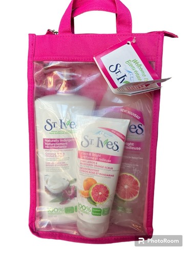 St Ives Set, Even & Bright Scrub,Body Wash, Coconut Orchid Indulgent ...