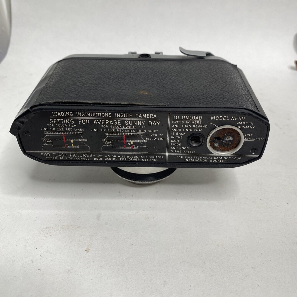 1955 TOWER 51 35MM FILM CAMERA STEINHEIL MUNCHEN CASSAR 50MM F2.8 LEN 1 ...