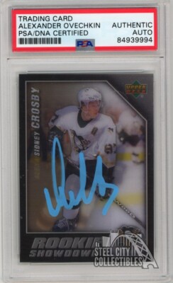 Alexander Ovechkin 2005-06 UD Rookie Showdown Auto Card RSSCAO PSADNA ...