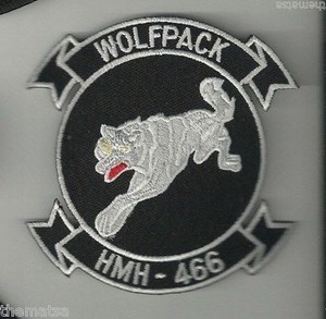 MARINE CORPS USMC WOLFPACK HMH-466 EMBROIDERED MILITARY PATCH | eBay